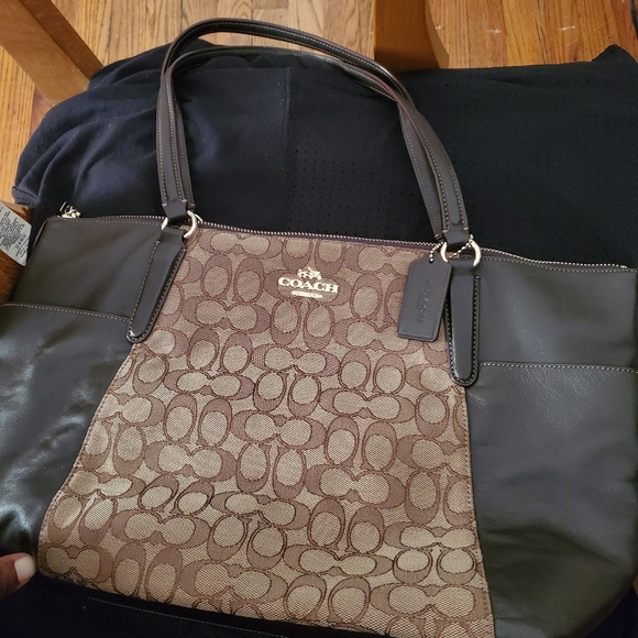 Coach | Bags | Coach Ava Khaki Tote | Poshmark